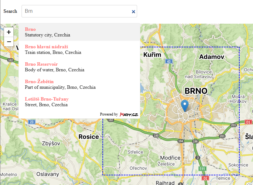 Better zoom support in geocoding - Developer Mapy